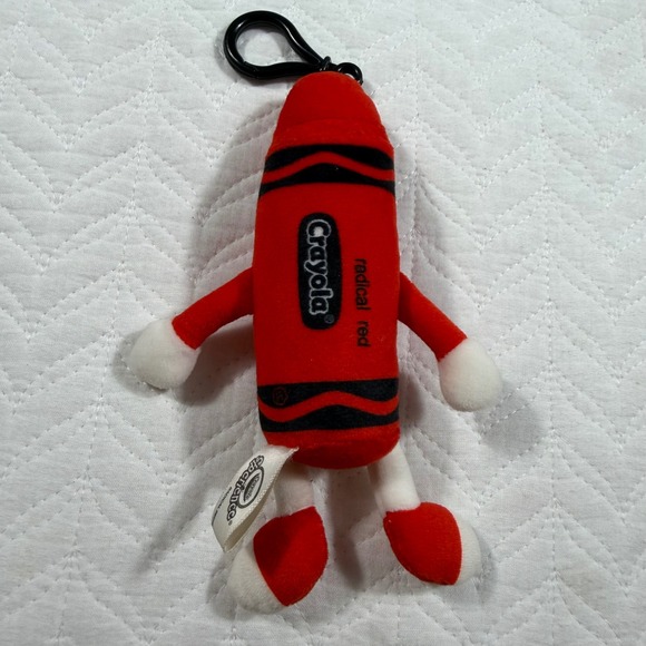 Crayola | Toys | Crayola Radical Red Plush Crayon Keychain Plushie Clip ...